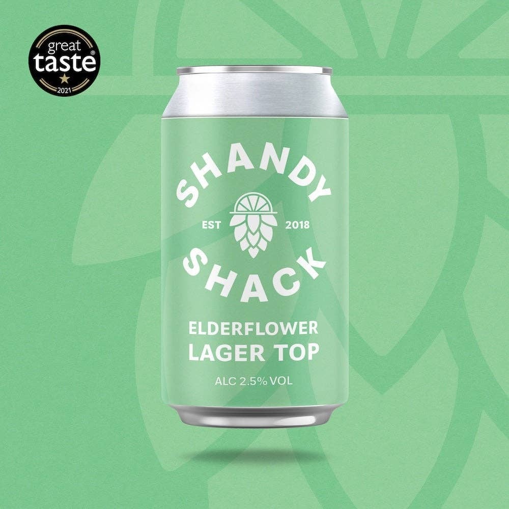 Shandy Shack Elderflower Lager Top 12 X 330ml Cans Stone Mini